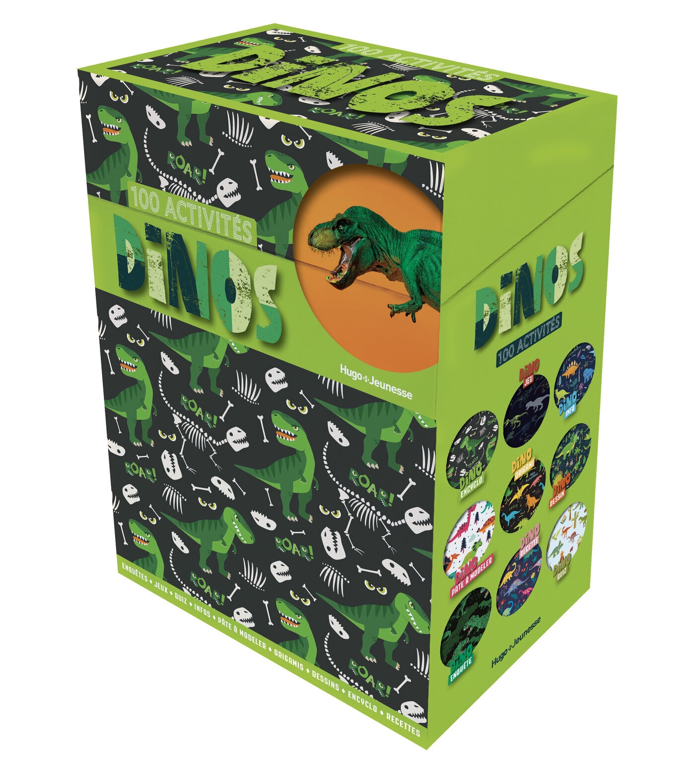 Boîte 100 activités dinos - Hugo Publishing