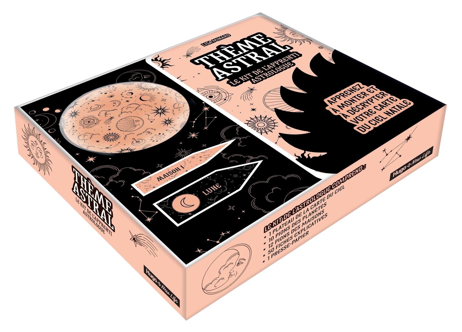 Coffret thème Astral - Le kit de l'apprenti Astrologue - Hugo Publishing